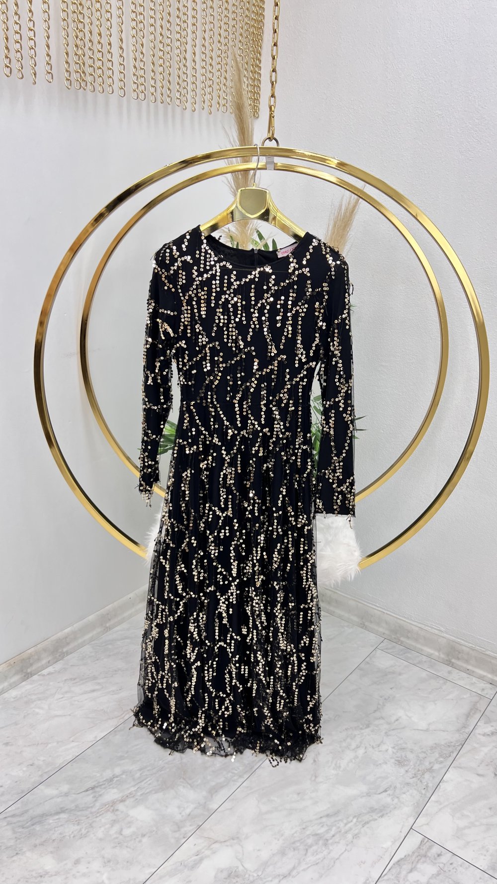 Pullu Elbise Siyah Modelleri En Uygun Fiyatlarla